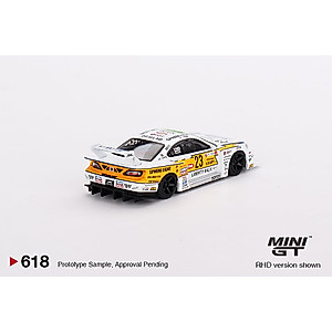 True Scale Miniatures Model Car Compatible with Nissan S15 Silvia LB-Super Silhouette #23 2022 Goodwood Festival of Speed Limited Edition 1/64 Diecast Model Car MGT00618, Purple