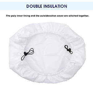 KylinLucky Indoor Air Conditioner Cover AC Unit Covers for Inside 21 x 15 x 3.5 inches (L x H x D),White