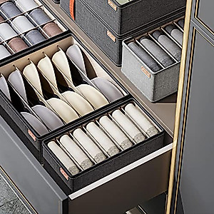 RUDINO,Underware Storage,Underwear Storage,Bra Organizer,Sock Organizer,Underwear Organizer,Closet Underwear Organizer,Underwear And Sock Drawer Organizer,Suitable For Home, Bedroom, Closet, Drawer.