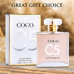 Coco C5 for Women Eau De Parfum - Pure Femininity in a Bottle - Delicate Floral Scents of Jasmine and May Rose - A Fragrance That Will Get You Noticed - Cruelty-Free Perfume Precious Gift for Women