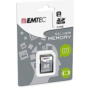 EMTEC 8 GB Class 4 Jumbo Super SDHC Memory Card