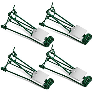 Qualirey 4 Pcs Outdoor Gopher Trap Easy Set Mole Trap Weather Resistant Gopher Killer Vole Trap for Lawn Garden Farm (Green)
