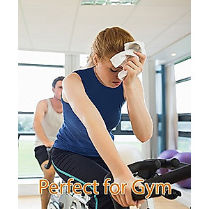 Omni Linens Washcloths Towel Set (White, Set of 24), Kitchen & Dish Cotton Cloth, Bath and Face Cleansing, Baby Washcloth, Multi-Purpose Soft Cleaning Rags - Hand, Gym, Spa, Sports 12”X12” Towels