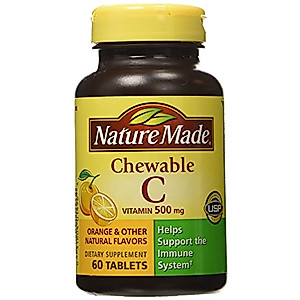 Nature Made - Vitamin C 500 mg, 120 Chewable Tablets (Twin Pack 2 x 60)