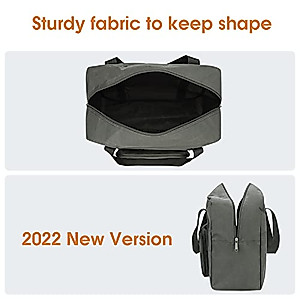 For Allegiant Airlines Personal Item Bag 7x15x16 Foldable Travel Duffel Bag Tote Carry on Luggage for Women and Men (Grey)