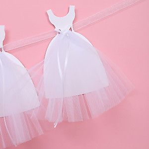 Bridal Shower Decoration Wedding Banners,Core Decorations for the Bride and Groom, Bridal Shower Decorations.Bride to Be Chair Banner, Bridal Shower Decoration (Bridal wedding dress)