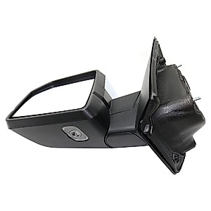 Kool Vue Right Power Heated Mirrors for Ford F-150 2015-2017 Power Fold With Signal Light, Blind Spot Monitor, Memory & Puddle Lamp; Without Auto-Dimming Chrome