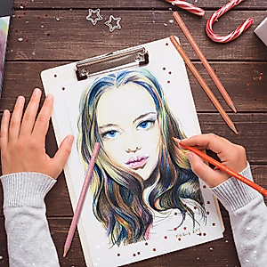 MARTCOLOR Skin Tone Colored Pencils for Portraits and Skintone Artists, 24 Colors Oil Colour Pencils for Drawing, Sketching, Adult Coloring, Shading, Coloring, Layering & Blending