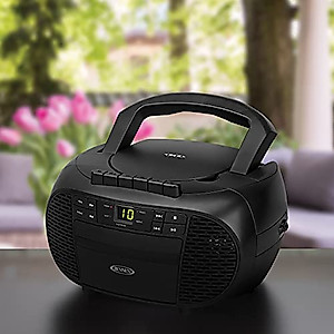 Jensen CD-550 Portable Stereo Compact Disc Cassette Recorder with AM/FM Radio