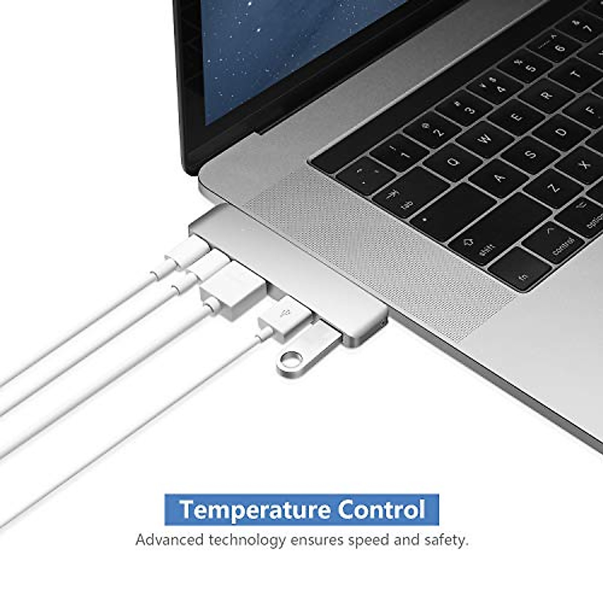 Purgo Mini USB C Hub Adapter Dongle for MacBook Air 2022-2018 and MacBook Pro 13 M2 2022-2016, MacBook Air USB Adapter with 4K HDMI, 100W PD, 40Gbps TB3 5K@60Hz, USB-C and 2 USB 3.0