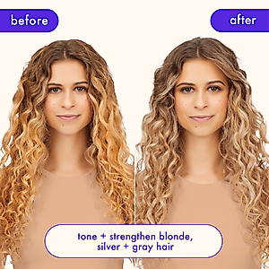 amika bust your brass cool blonde strength repair shampoo, 275ml