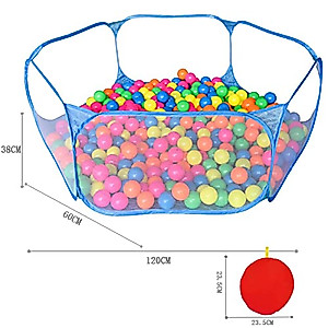 Small Animal Cage Tent Breathable & Transparent Pet Playpen Pop Open Outdoor/Indoor Exercise Fence, Portable Yard Fence for Guinea Pig, Rabbits, Hamster, Chinchillas and Hedgehogs