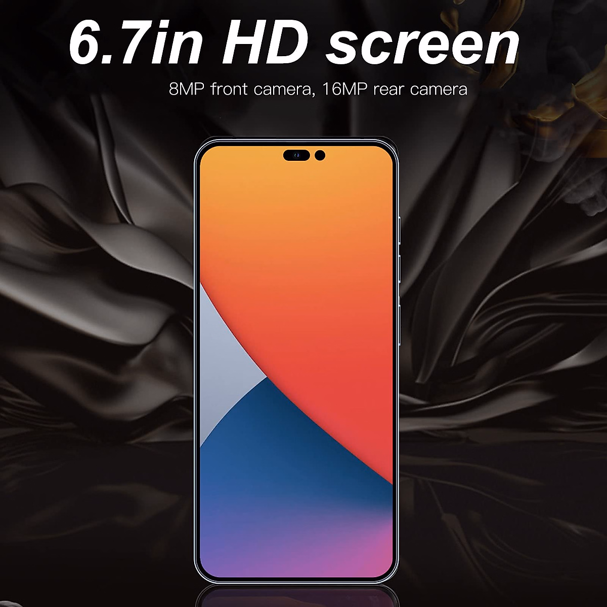 Pomya I14proMax Smartphone, Unlocked Cell Phone for Android10, 4G Network Dual SIM, 6.7 Inch 2G 16G Storage, 4000mAh Battery, 13MP 5MP Camera, GPS WiFi Bluetooth5.0 (Blue), BUQEzvufodyq34-13