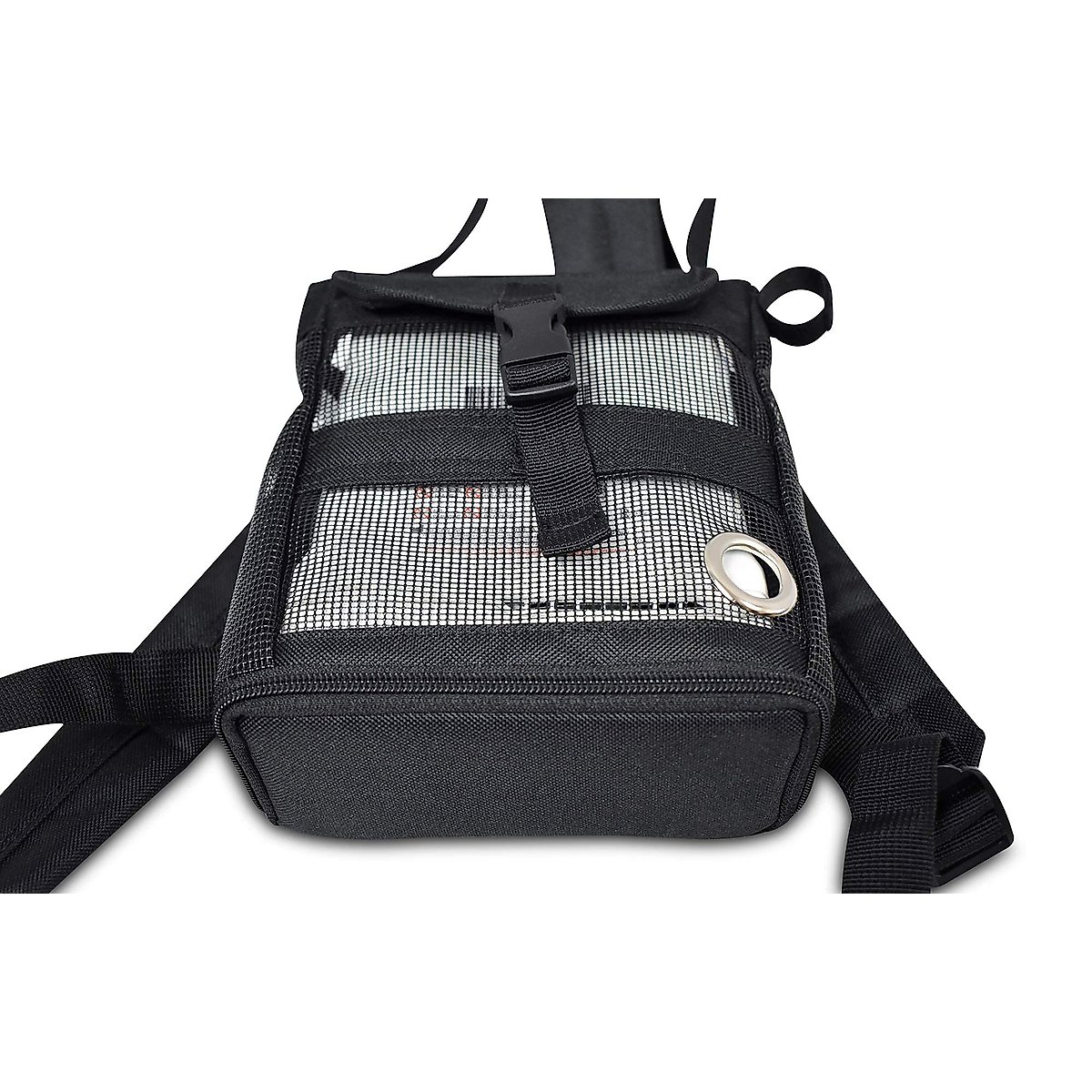 O2TOTES USA Backpack Custom Fit For Inogen One G4, Inogen Rove 4, OxyGo Fit; Ultra Lightweight, Mesh Panels, Zippered Bottom