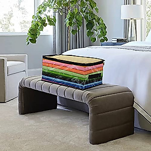 Covers & all Clear Storage Bag, Heavy Duty Clear PVC fabric, 20 mil, Multi-purpose organizer with zipper and handles (18" L x 13" W x 8" H, Pack of 3)