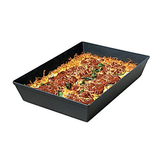 8 x 10 - Authentic STEEL Detroit Style Pizza Pan (Seasoned)