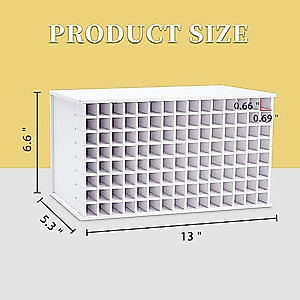 Krafetto Craft Marker Storage Rack, 120 Grids, Art Supplies Organizer Holder for Pen Marker