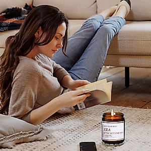 Music Lover Birthday Gift,May This Be Your Best Era Scented Candle, Music Fans Celebration Decor Accessories,9oz Pure Soy Wax Handcrafted, Lavender Scent.