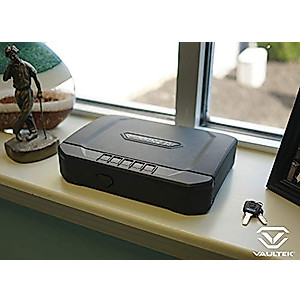 VAULTEK Essential Series Quick Access Handgun Safe with Auto Open Lid and Rechargeable Lithium-ion Battery (VE20) (Compact Safe)
