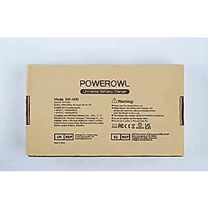 POWEROWL 4-Pack Rechargeable AA Batteries with Charger, 2800mAh High Capacity Low Self Discharger NiMH Double A Battery for Xbox Controller Battery Pack