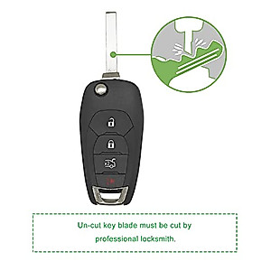 Extra-Partss Keyless Remote Car Key Fob Replacement for 2016 2017 2018 2019 Cruze (XL8 Systems Only) 4 Button LXP-T004 433Mhz (1)