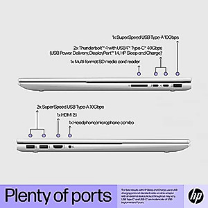HP Envy Laptop, 17.3" Full HD Touchscreen, 12th Gen Intel Core i7-1260P, 32GB RAM, 2TB PCIe SSD, IR Camera, Backlit Keyboard, HDMI, Wi-Fi 6, Windows 11 Home, Silver