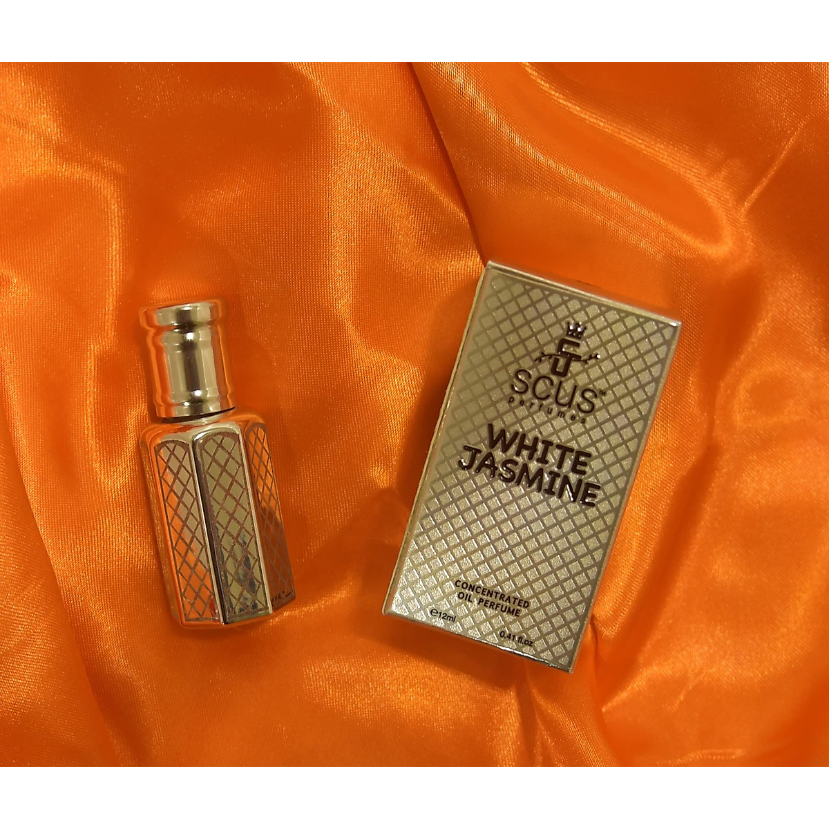 SCUS Perfumes White Jasmine 12 ML Concentrated Fragrance (0.41 fl. oz)