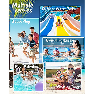 Babygoal Reusable Baby Girl Swim Diapers 3 Pack - Adjustable Washable for 0-8 Months Infants - Ideal for Swimming Lessons - Flower Design