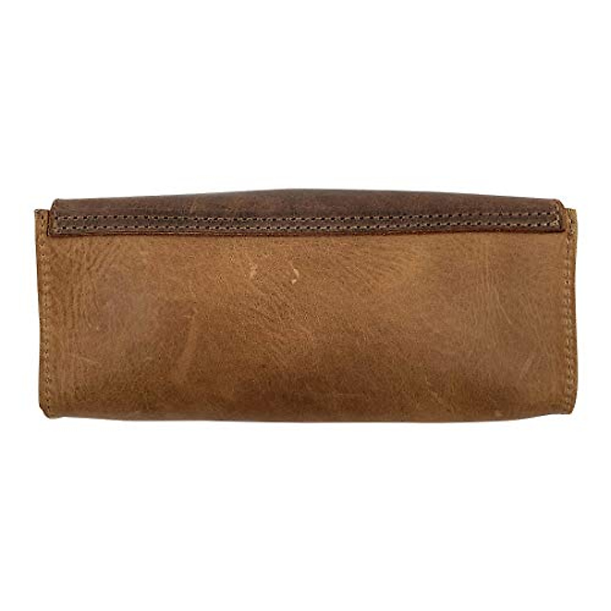 Hide & Drink, Pencil Case Handmade from Full Grain Leather - Stylish, Classic, Pen and Pencil Pouch, Organizer - Storage for Writing Utensils, Great for School, Work, Office - Single Malt Mahogany