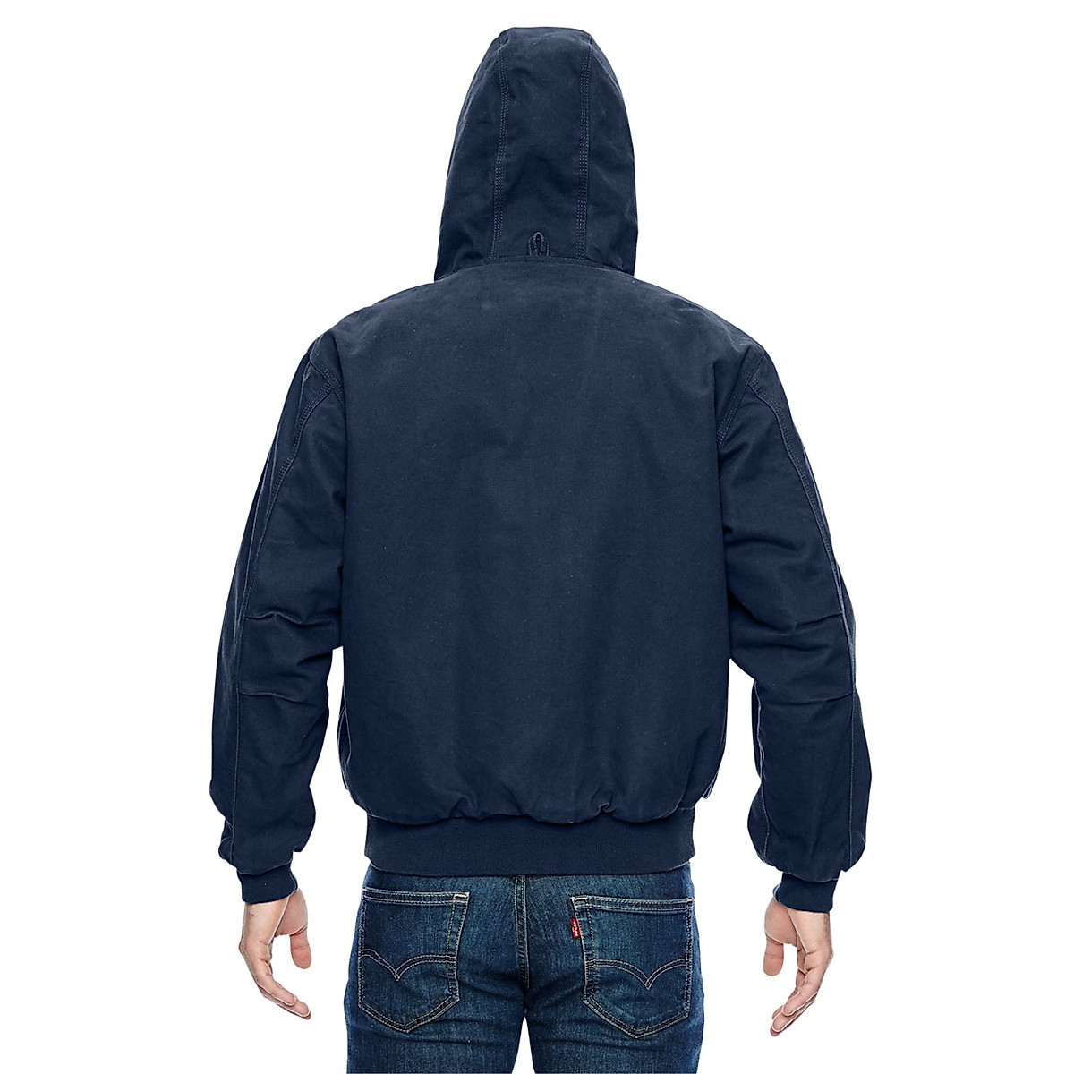 Dri-Duck Men's 5020 Cheyenne Hooded Work Jacket, Navy, XX-Large