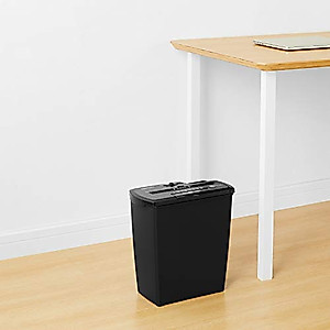 Amazon Basics 8-Sheet Strip-Cut Paper, CD and Credit Card Home Office Shredder & Hanging Organizer File Folders - Letter Size, Green, 25-Pack