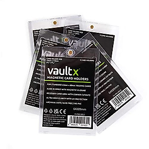 Vault X Magnetic Card Holders - 35pt for Trading Cards & Sports Cards (5 Pack)