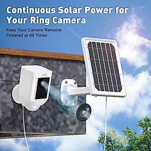Solar Panel for Ring Camera, Solar Panel Compatible with Ring, for Stick Up Cam Battery (2nd & 3rd Gen) and Spotlight Cam Battery, Solar Panels for Ring-Cam Outdoor Security