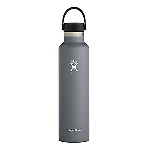 Hydro Flask 24 oz Standard Mouth Water Bottle with Flex Cap or Flex Straw