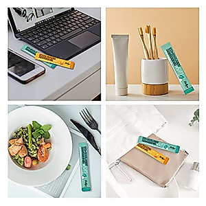 Liillya Travel Mouthwash, On The Go Single Use Mouthwash Packets Alcohol Free Mini Mouthwash for Adults Great for Work, Smokers, Hotels 20 Single Packs