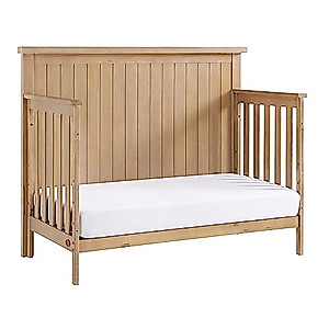 Oxford Baby Everlee 4-in-1 Convertible Crib, Honey Wood