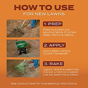 Scotts Turf Builder Grass Seed Bermudagrass with Fertilizer and Soil Improver, Drought-Tolerant, 8 lbs.