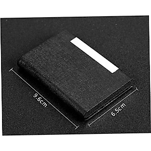 Tofficu 3pcs Business Wallet Name Holder Stainless Steel Case Holder for Business