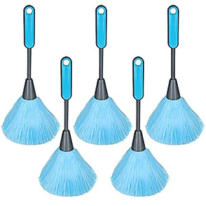 FVIEXE 8PCS 10 Inch Mini Feather Dusters for Cleaning, Small Microfiber Delicate Duster Laptop Computer Keyboard Electrostatic Cleaning Duster Washable, Screen Static Dusting Wand