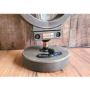 Wooden table lamp LWB, handmade steampunk author's design solid wood brass aged wood vintage rustic