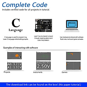 Freenove RFID Starter Kit V2.0 with Board V4 (Compatible with Arduino IDE), 267-Page Detailed Tutorial, 198 Items, 49 Projects
