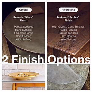 ExactMade - Clear Table Protector, USA Made, Safe, 14 x 24 Inch, 2mm Thick Ultra Clear Smooth Vinyl, Small Clear Desk Mat for Office Desk Top, Clear Desk Blotter Pad for Writing Desk