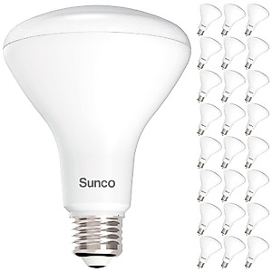 Sunco 24 Pack BR30 LED Bulbs, Indoor Flood Lights CRI93 11W Equivalent 65W 5000K Daylight 850 Lumens, E26 Base, 25000 Lifetime Hours Interior Home Dimmable Recessed Can Light Bulbs - UL