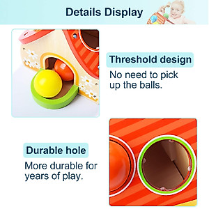 TOP BRIGHT Wooden Hammer Toy, Pounding Bench Toy for One Year Old Presents, Toddler Boy Gifts for 1 Year Olds