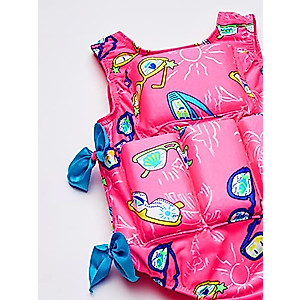 My Pool Pal Girls' Flotation Swimsuit, Pink Sunglasses, Extra Small