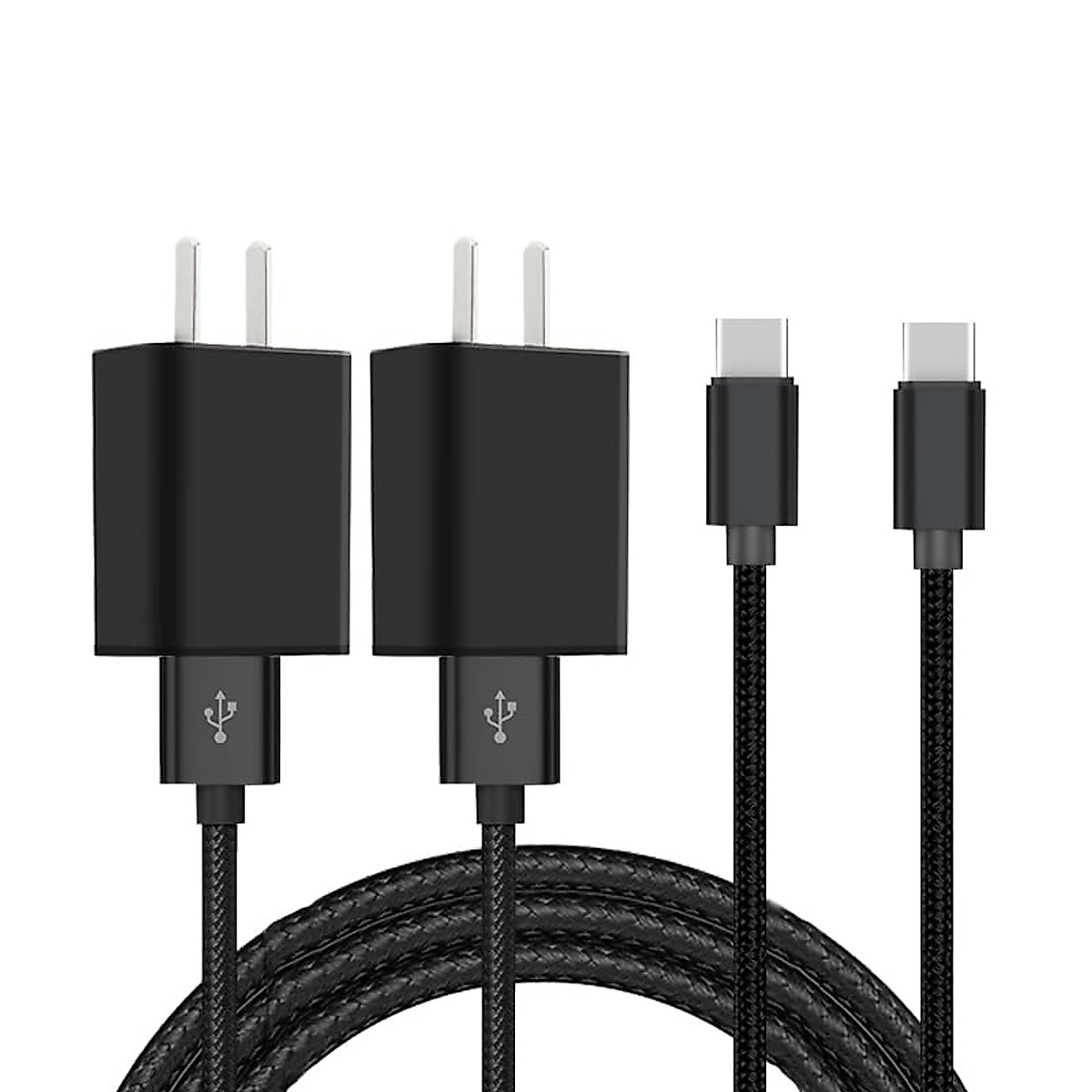 2 Pack USB Charger Detachable Cord Replacement for Amazon Fire-TV-Stick, Replacement for Fire-Tablet, Compatible Samsung LG Android-Phone Adapter Replacement for Fire Kids Edition Tablet