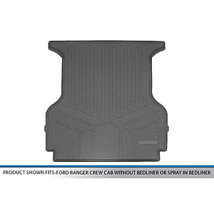 SMARTLINER K0410 Truck Rugged Bed Mat Liner for 2019-2021 Ford Ranger Crew Cab