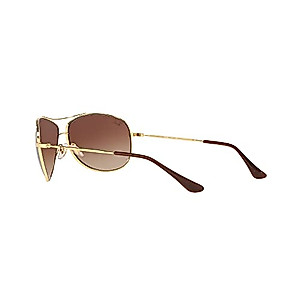 Ray-Ban RB3293 Metal Pilot Sunglasses, Gold/Dark Brown Gradient, 63 mm