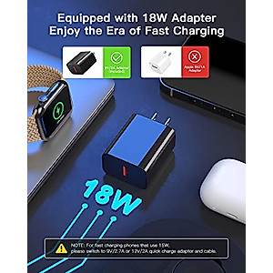 Wireless Charging Station, TELSOR 3 in 1 Foldable Wireless Charger, 18W Fast Wireless Charging Station for iPhone14/13/12/11/Pro/Max/XS, iWatch S8/7/6/5/4/3/2/SE, AirPods 3/2/Pro/Pro 2nd, Black