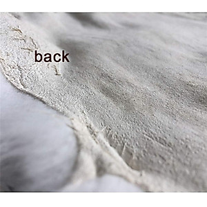Natural White Craft Grade Rabbit Fur Pelt 10" by 14" with Sewing Quality Leather Soft Professionally Tanned 1PCS
